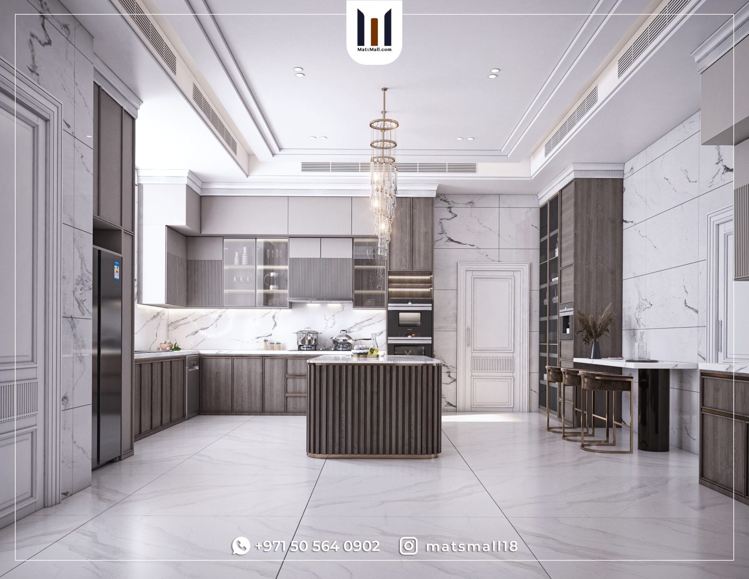 The best luxury open kitchen decor | MatMall